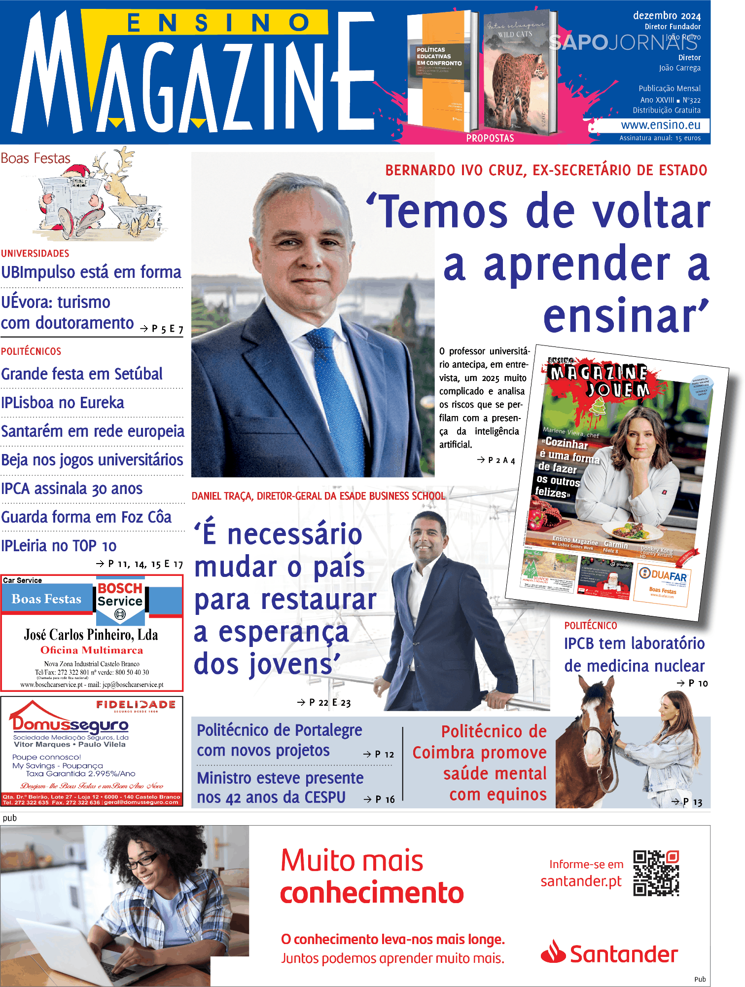 Ensino Magazine (18 dez 2024) - Jornais e Revistas - SAPO.pt - Última hora e notícias de hoje ...