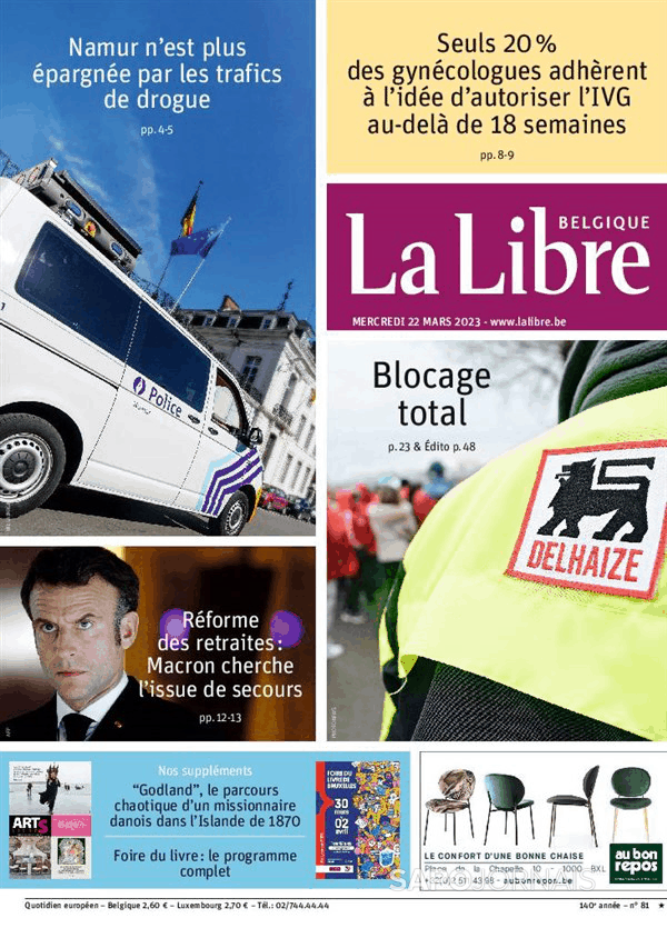 La Libre Belgique (22 mar 2023) - Jornais e Revistas - SAPO.pt - Última ...