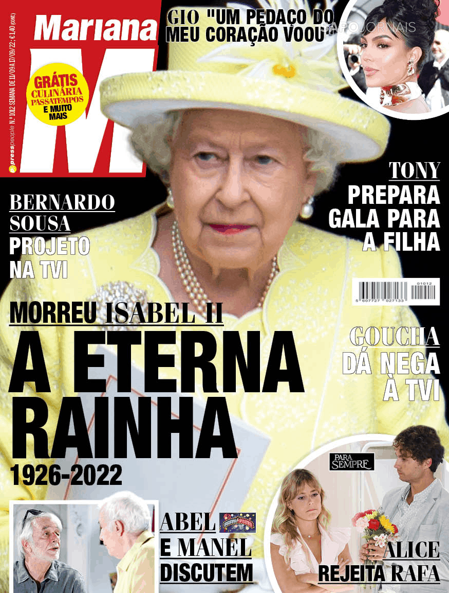 Mariana (10 set 2022) - Jornais e Revistas - SAPO.pt - Última hora e notícias de hoje ...