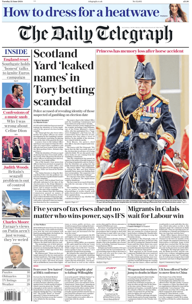 The Daily Telegraph (25 jun 2024) - Jornais e Revistas - SAPO.pt ...