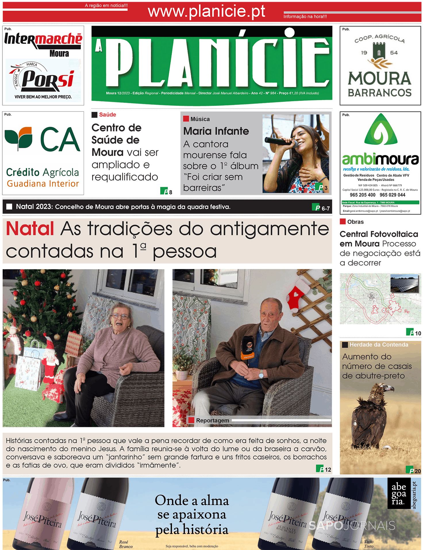 A Planície (20 dez 2023) - Jornais e Revistas - SAPO.pt - Última hora e ...