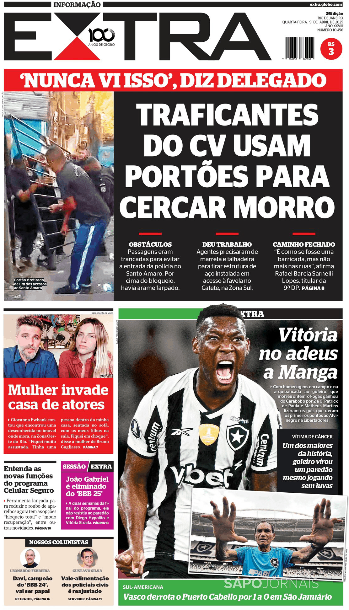 Extra (9 abr 2025) - Jornais e Revistas - SAPO.pt - Última hora e ...