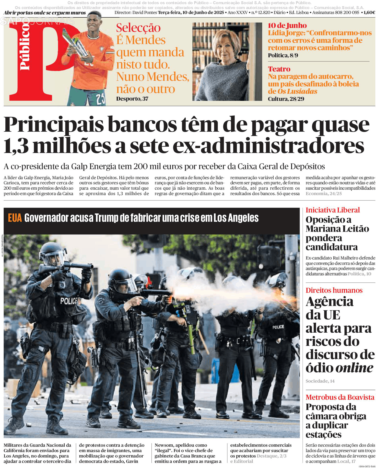 Público (10 jun 2025) - Jornais e Revistas - SAPO.pt - Última hora e ...