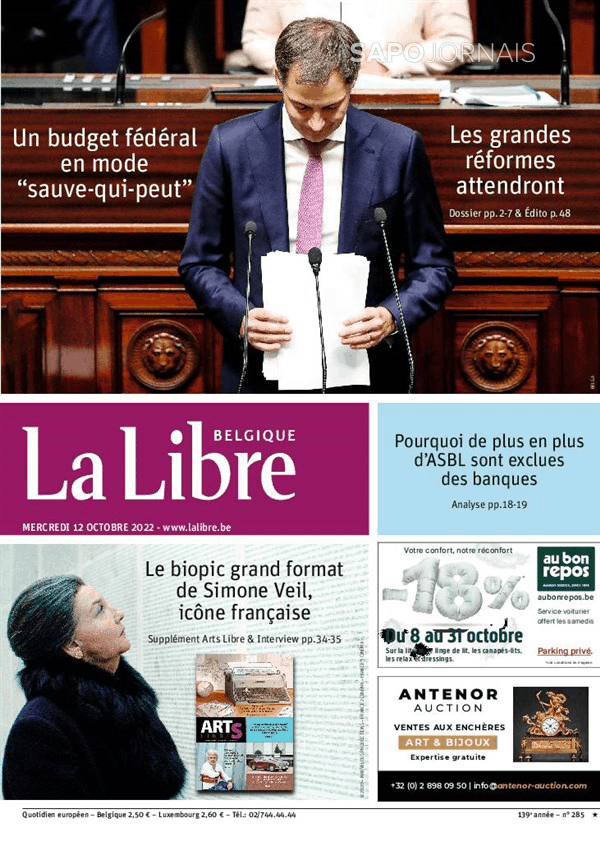 La Libre Belgique (12 out 2022) - Jornais e Revistas - SAPO.pt - Última ...