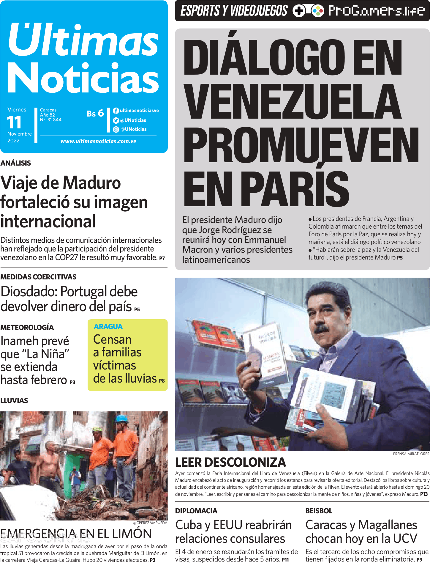 Últimas Noticias (11 nov 2022) - Jornais e Revistas - SAPO.pt - Última ...