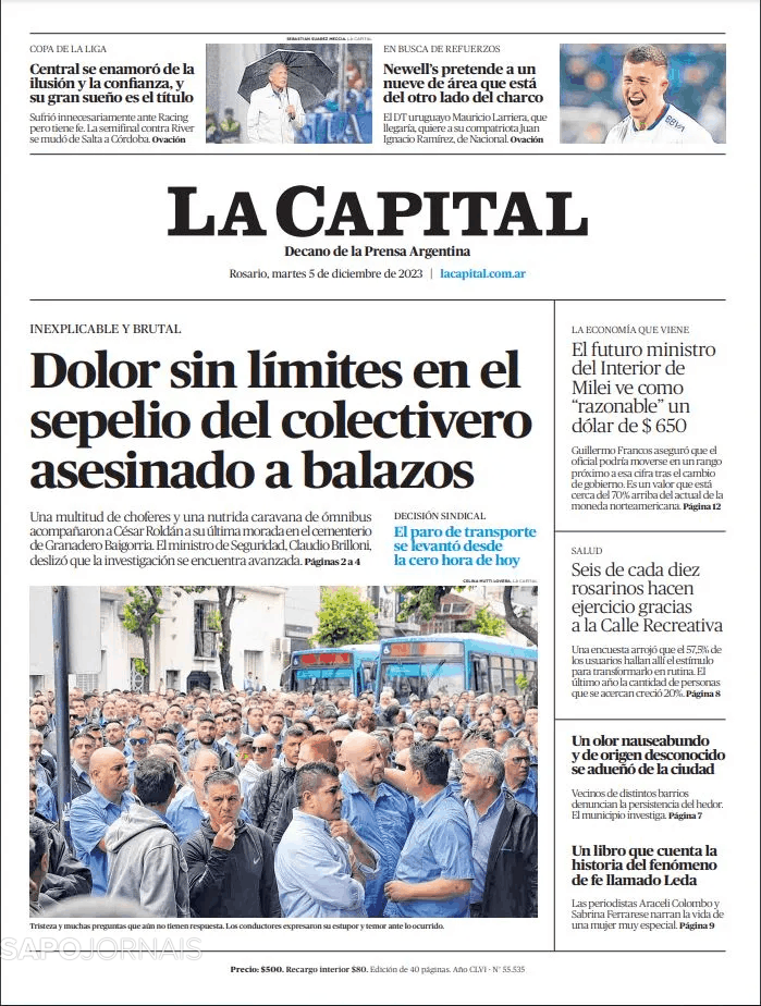 La Capital (5 dez 2023) - Jornais e Revistas - SAPO.pt - Última hora e ...