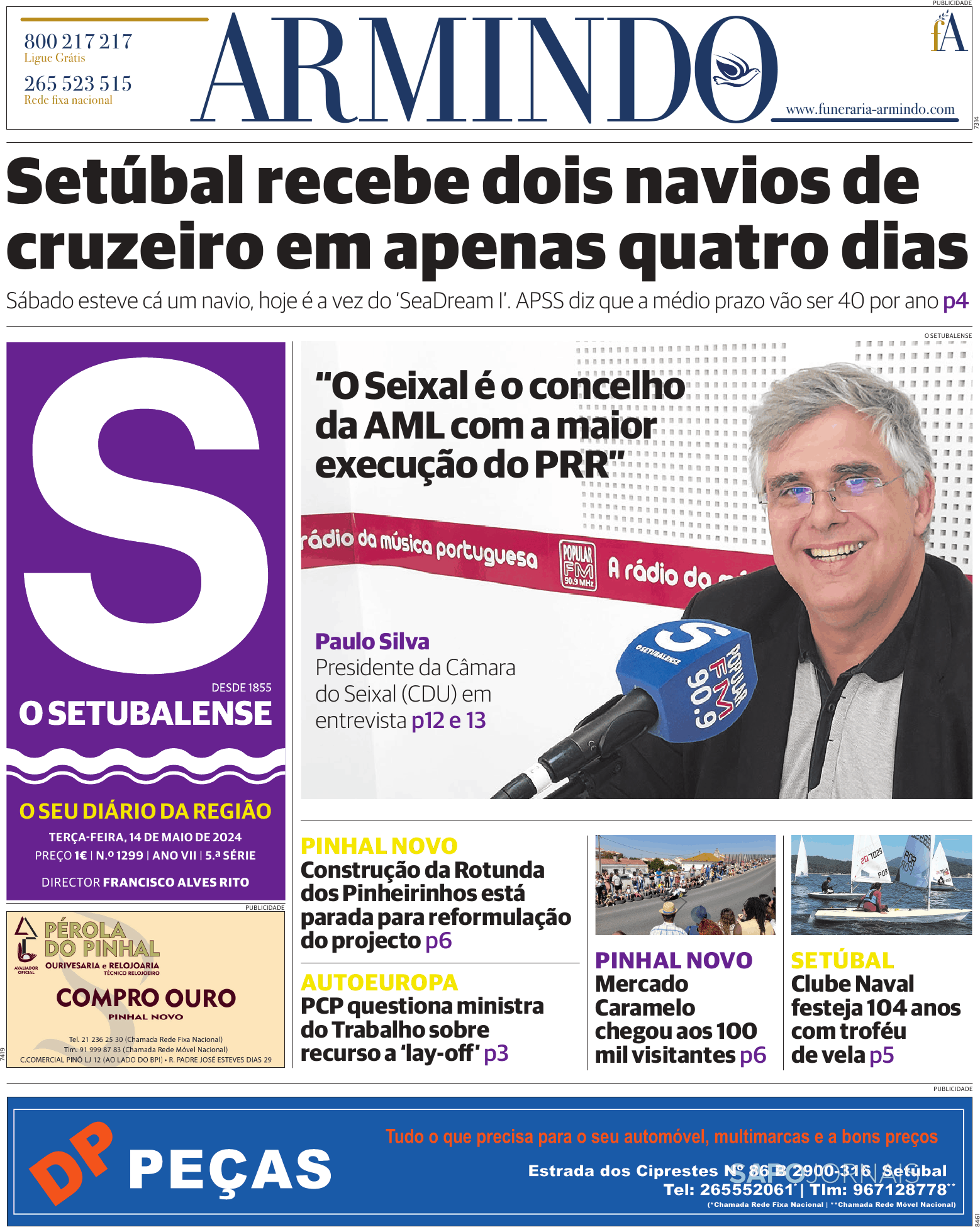 O Setubalense (14 mai 2024) - Jornais e Revistas - SAPO.pt - Última ...