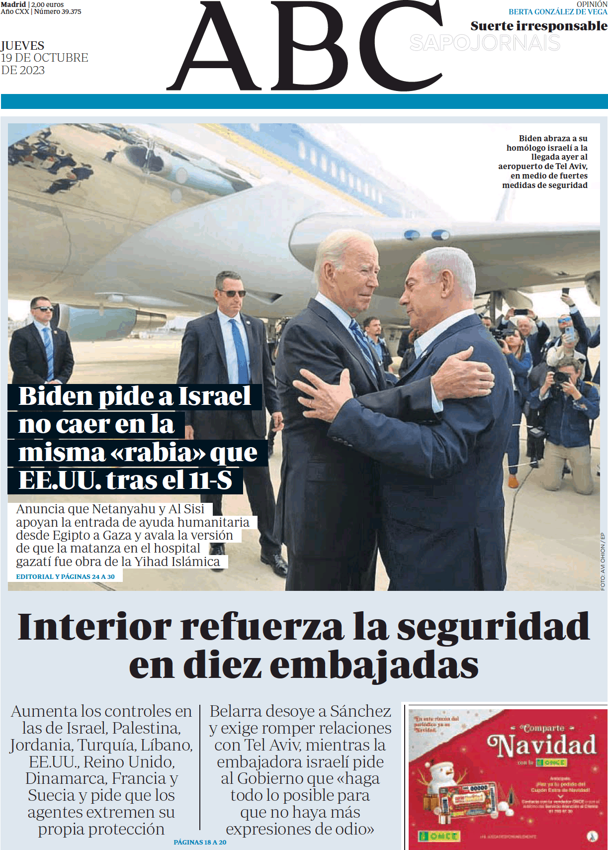 ABC (19 out 2023) - Jornais e Revistas - SAPO.pt - Última hora e ...