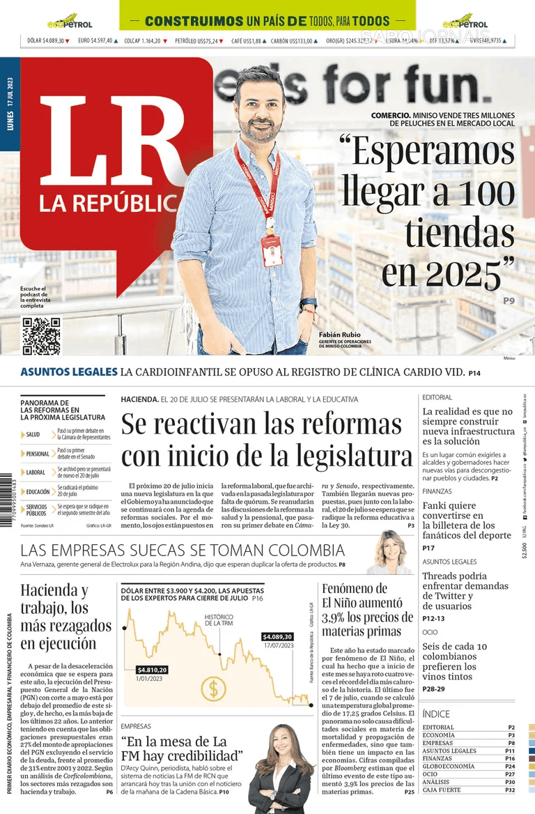 La Republica (17 jul 2023) - Jornais e Revistas - SAPO.pt - Última hora ...