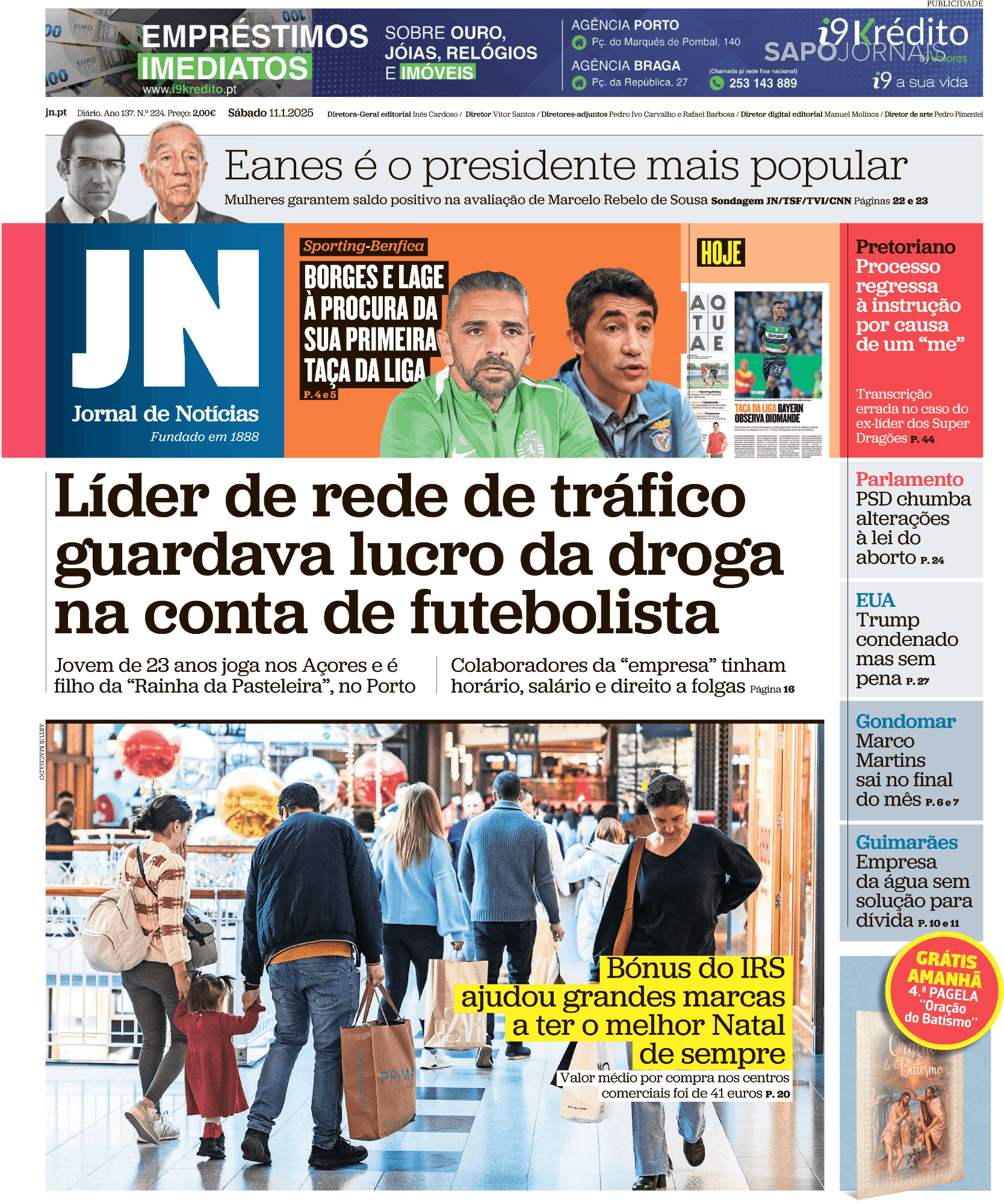 Jornal de Notícias (11 jan 2025) - Jornais e Revistas - SAPO.pt ...
