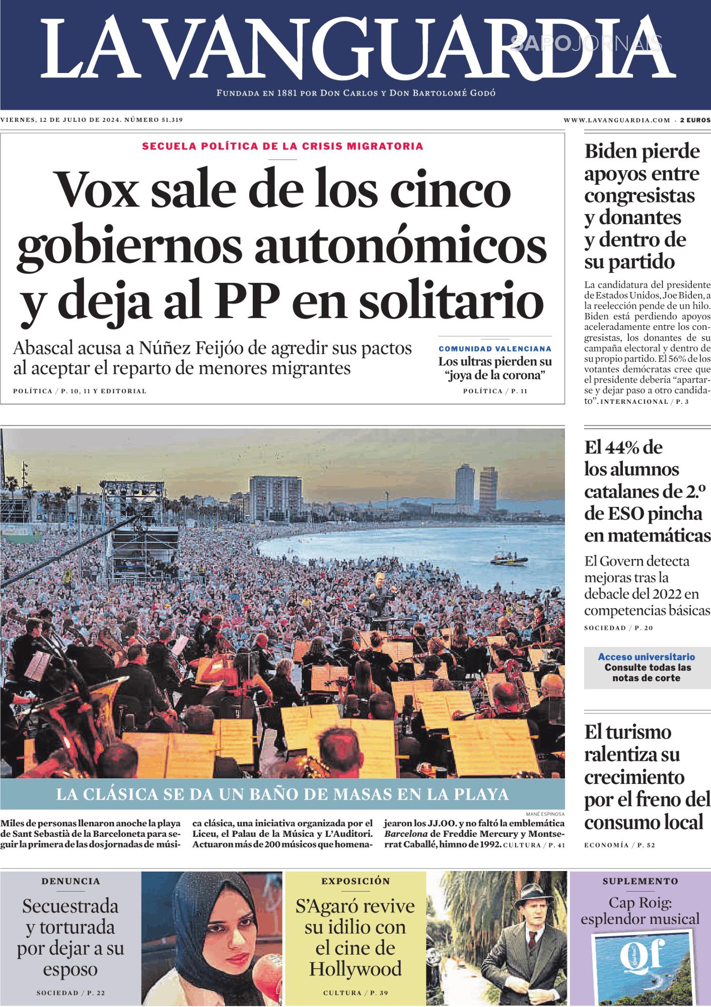 La Vanguardia (12 jul 2024) - Jornais e Revistas - SAPO.pt - Última ...