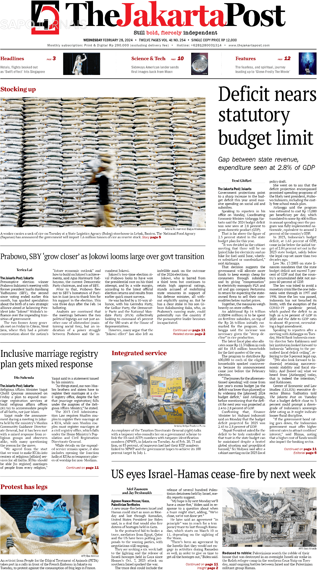 The Jakarta Post (28 fev 2024) - Jornais e Revistas - SAPO.pt - Última ...
