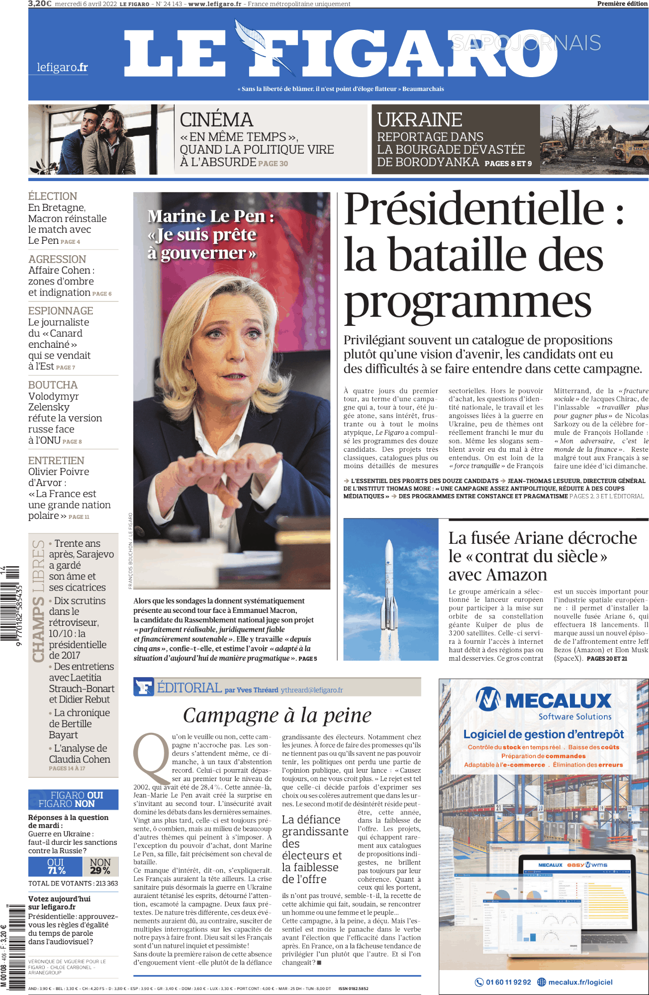 Le Figaro (6 abr 2022) - Jornais e Revistas - SAPO.pt - Última hora e ...