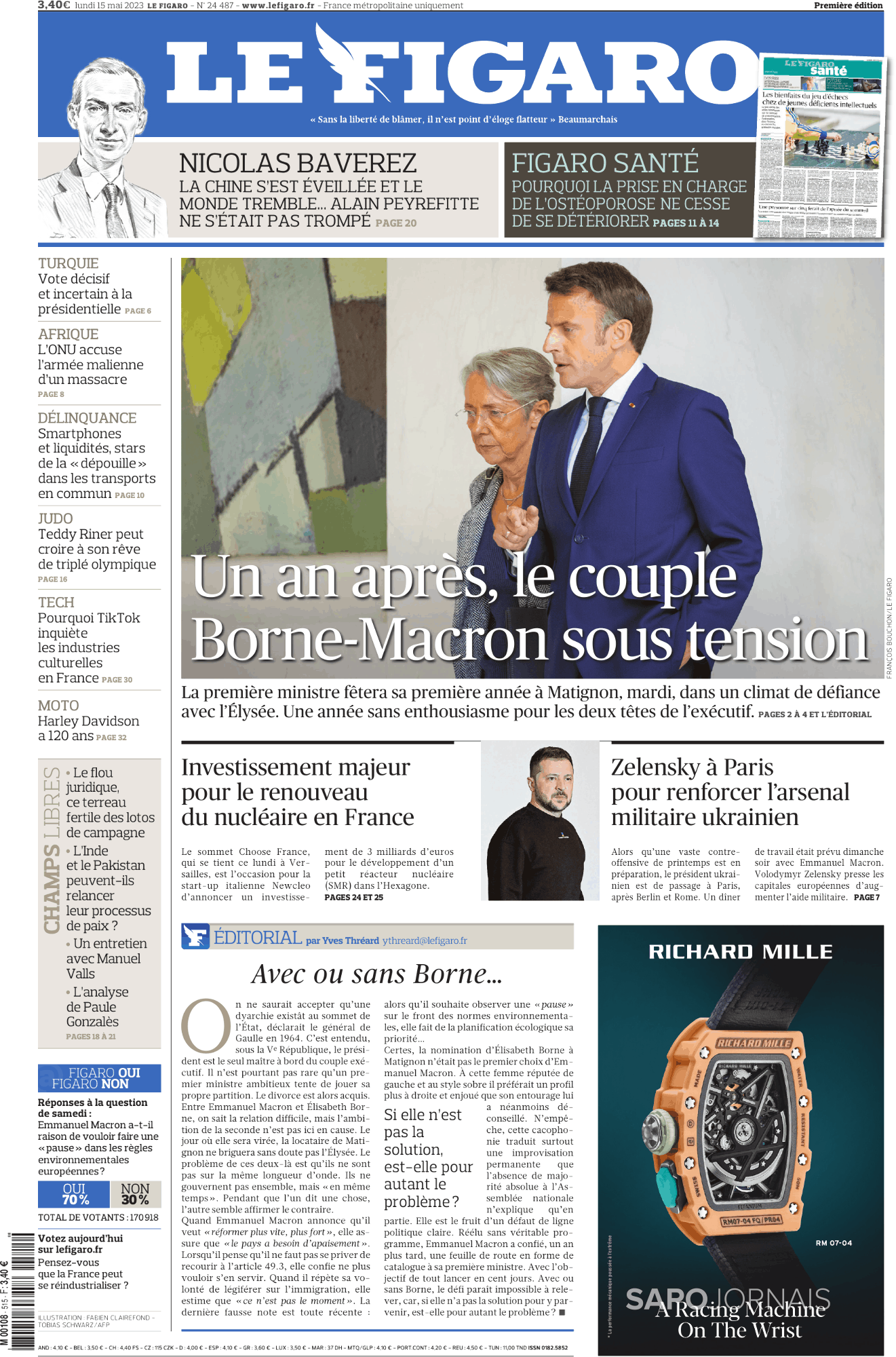 Le Figaro (15 mai 2023) - Jornais e Revistas - SAPO.pt - Última hora e ...