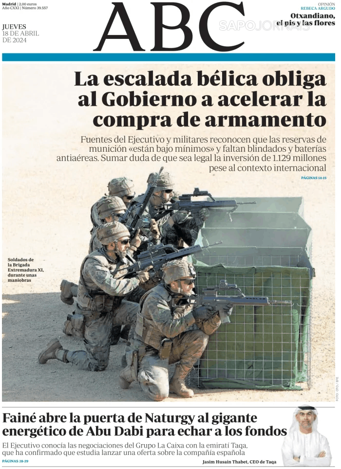 ABC (18 abr 2024) - Jornais e Revistas - SAPO.pt - Última hora e ...