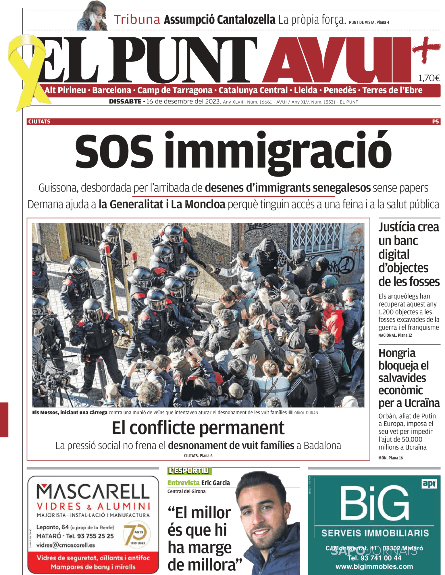 El Punt Avui | Edició Catalunya (16 dez 2023) - Jornais e Revistas ...