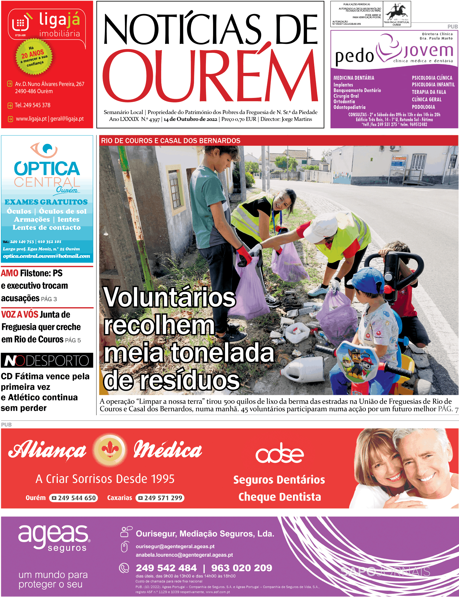 Notícias de Ourém (14 out 2022) - Jornais e Revistas - SAPO.pt - Última ...