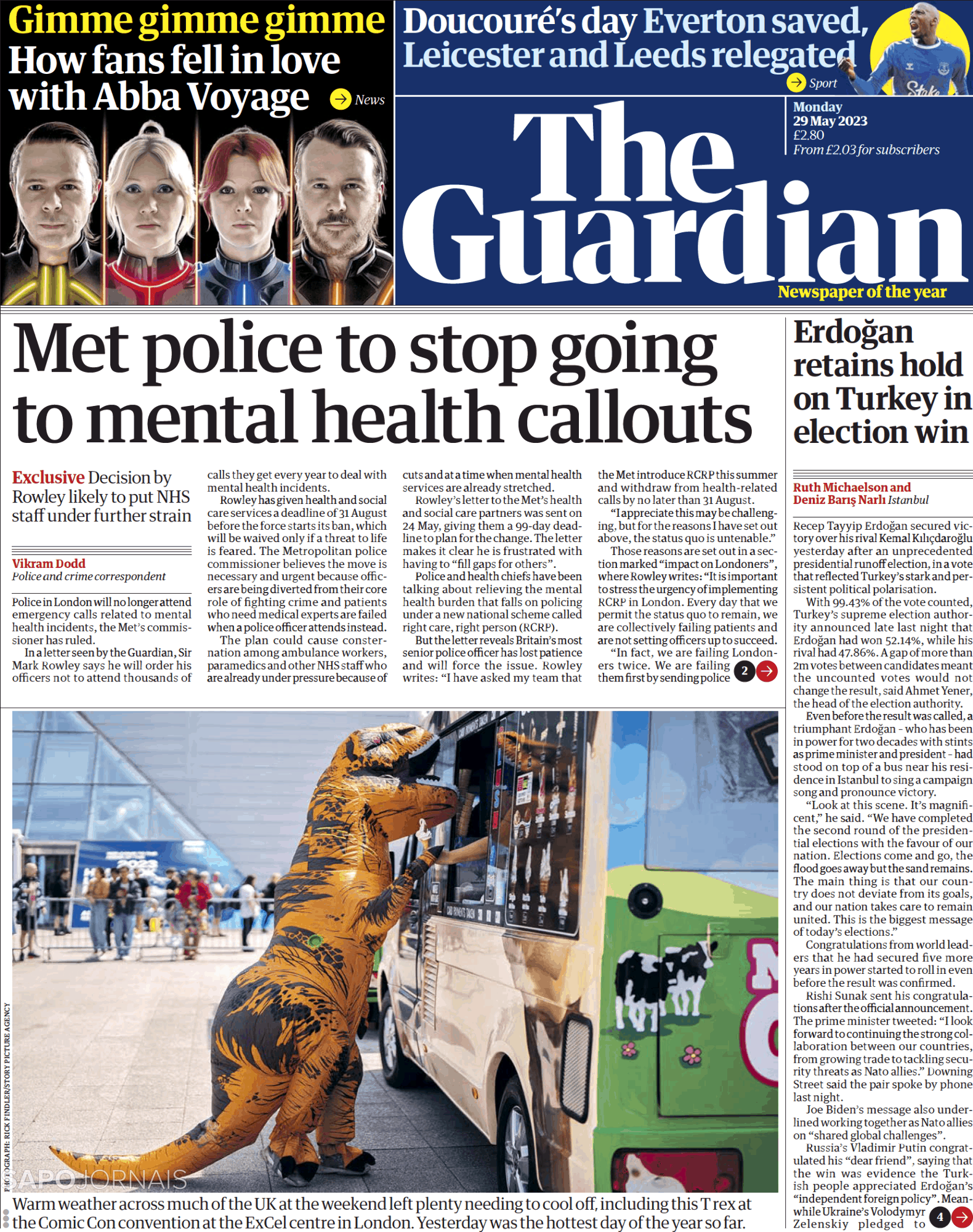 The Guardian (29 mai 2023) - Jornais e Revistas - SAPO.pt - Última hora ...