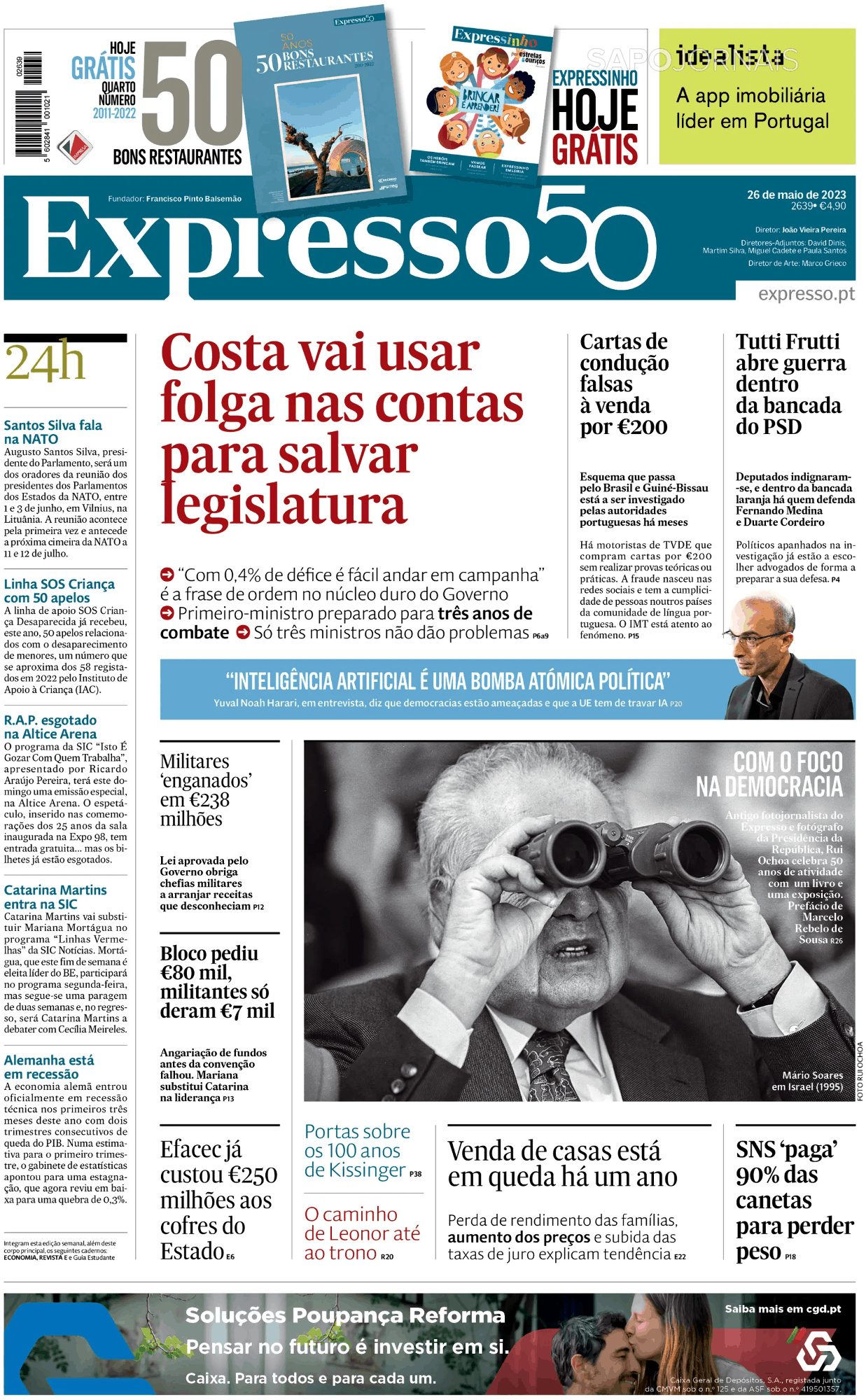 Expresso (26 mai 2023) - Jornais e Revistas - SAPO.pt - Última hora e ...