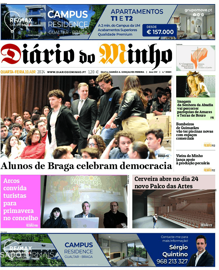 Diário do Minho (10 abr 2024) - Jornais e Revistas - SAPO.pt - Última hora e notícias de hoje ...