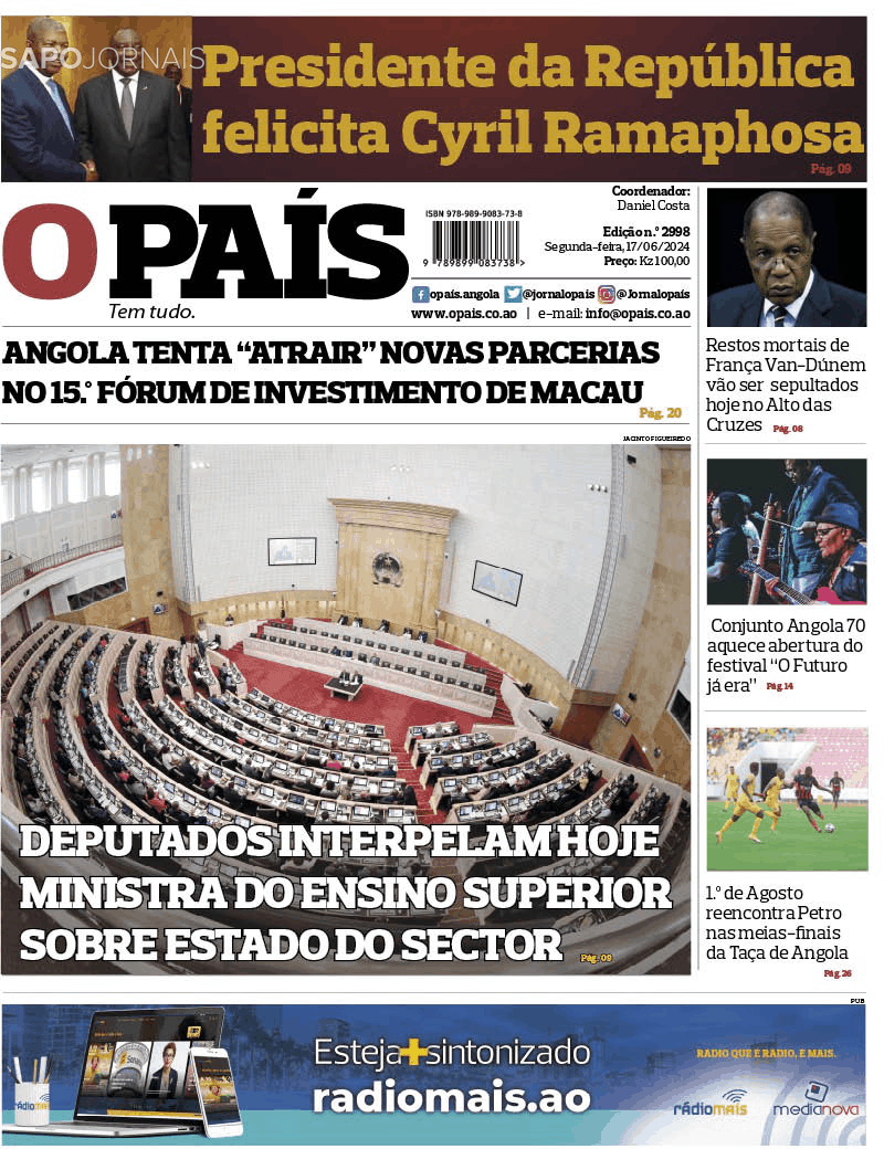 O País (17 jun 2024) - Jornais e Revistas - SAPO.pt - Última hora e ...