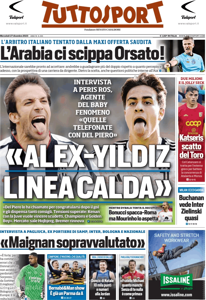 Tuttosport (27 dez 2023) - Jornais e Revistas - SAPO.pt - Última hora e ...