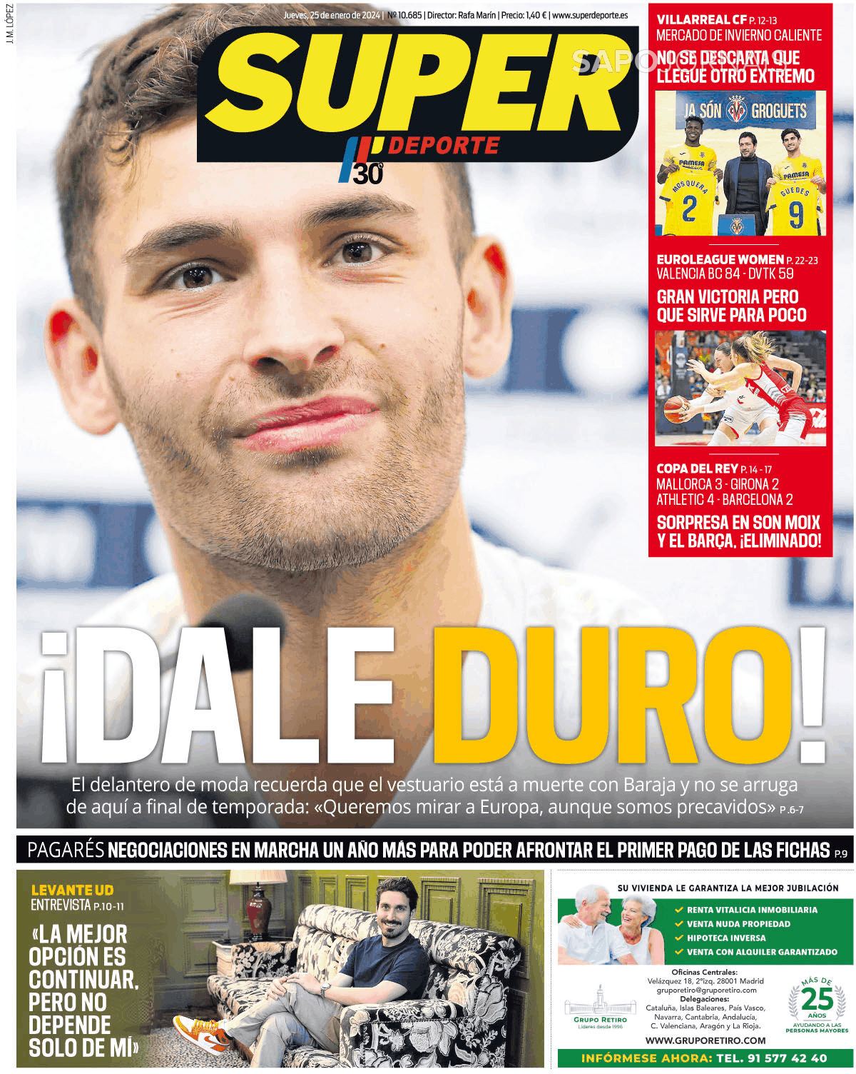 Super Deporte (25 jan 2024) - Jornais e Revistas - SAPO.pt - Última ...