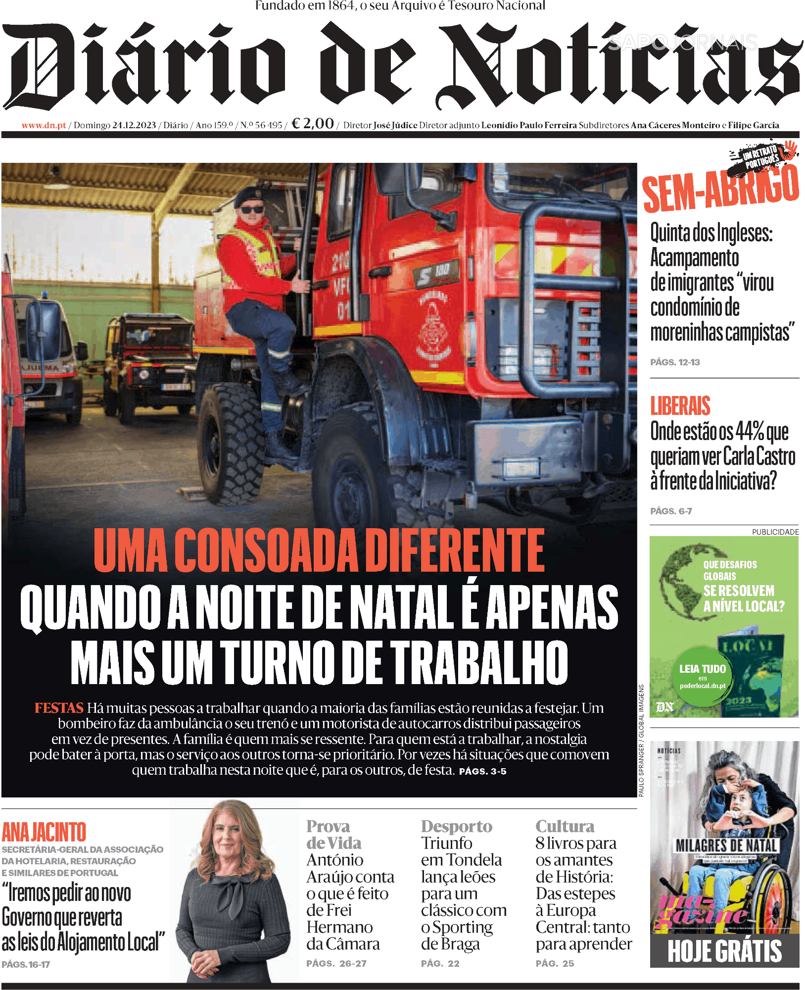 Diário de Notícias (24 dez 2023) - Jornais e Revistas - SAPO.pt ...
