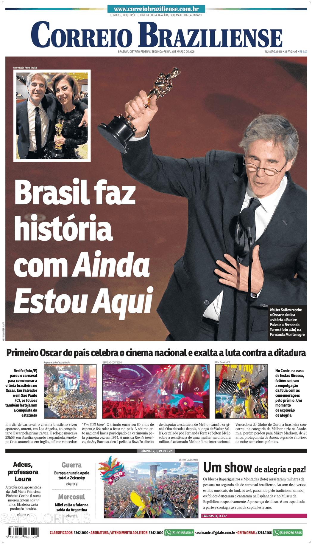 Correio Braziliense (3 mar 2025) - Jornais e Revistas - SAPO.pt ...