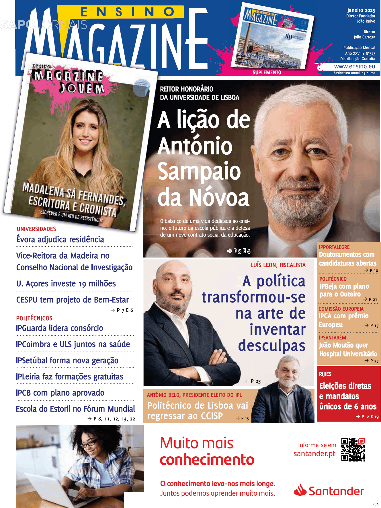 Ensino Magazine (1 jan 2025) - Jornais e Revistas - SAPO.pt - Última hora e notícias de hoje ...