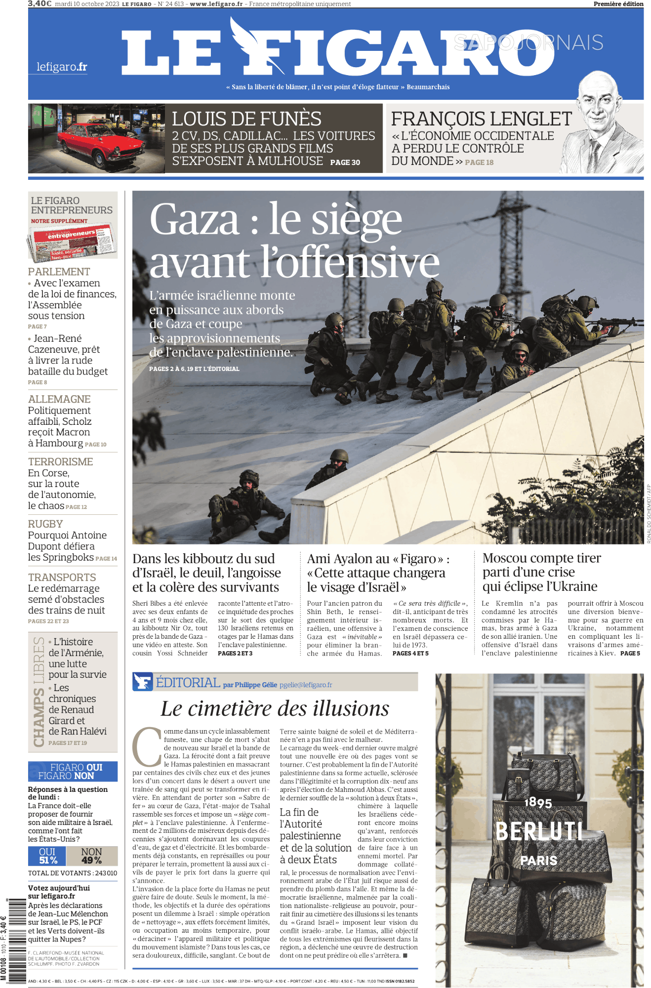 Le Figaro (10 out 2023) - Jornais e Revistas - SAPO.pt - Última hora e ...
