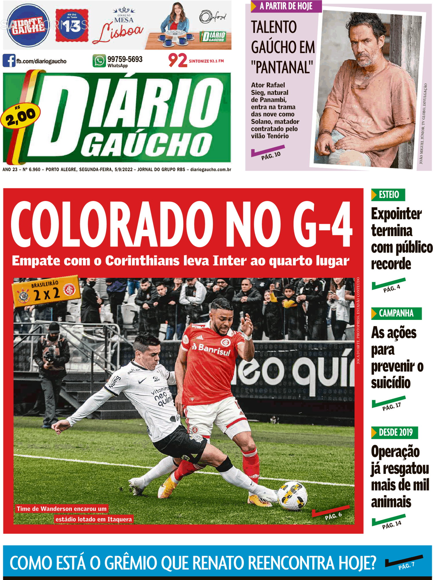 Diário Gaúcho (5 set 2022) - Jornais e Revistas - SAPO.pt - Última hora ...