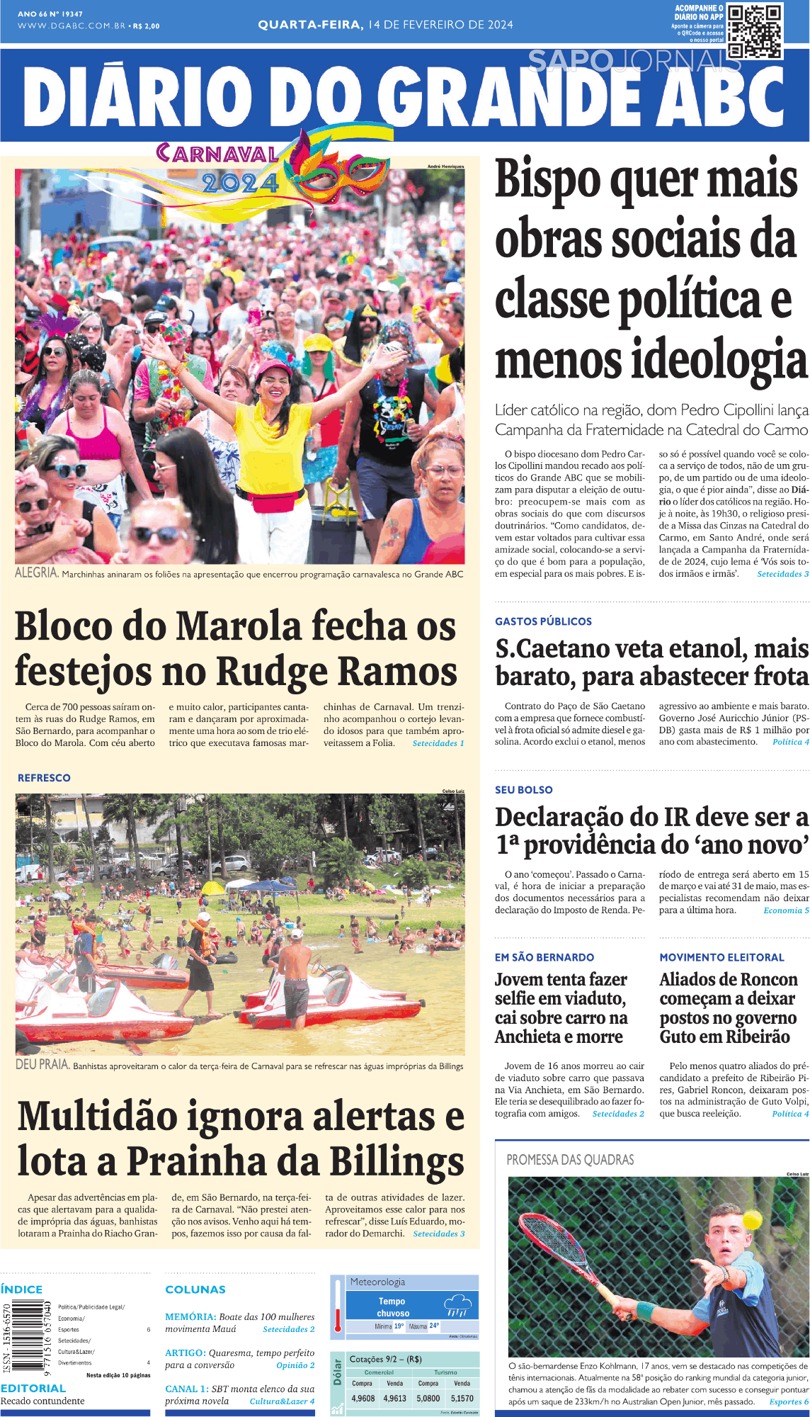 Diário do Grande ABC (14 fev 2024) - Jornais e Revistas - SAPO.pt ...