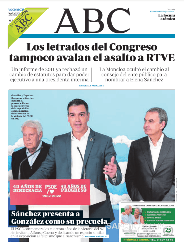 ABC (18 out 2022) - Jornais e Revistas - SAPO.pt - Última hora e ...