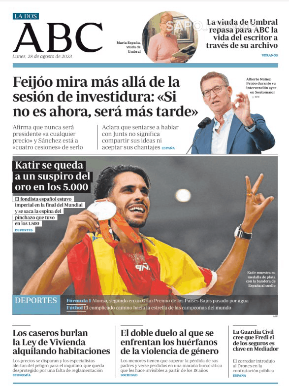 ABC (28 ago 2023) - Jornais e Revistas - SAPO.pt - Última hora e ...