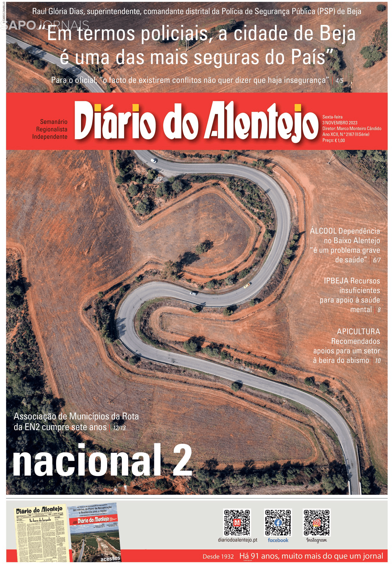 Diário do Alentejo (3 nov 2023) - Jornais e Revistas - SAPO.pt - Última hora e notícias de hoje ...