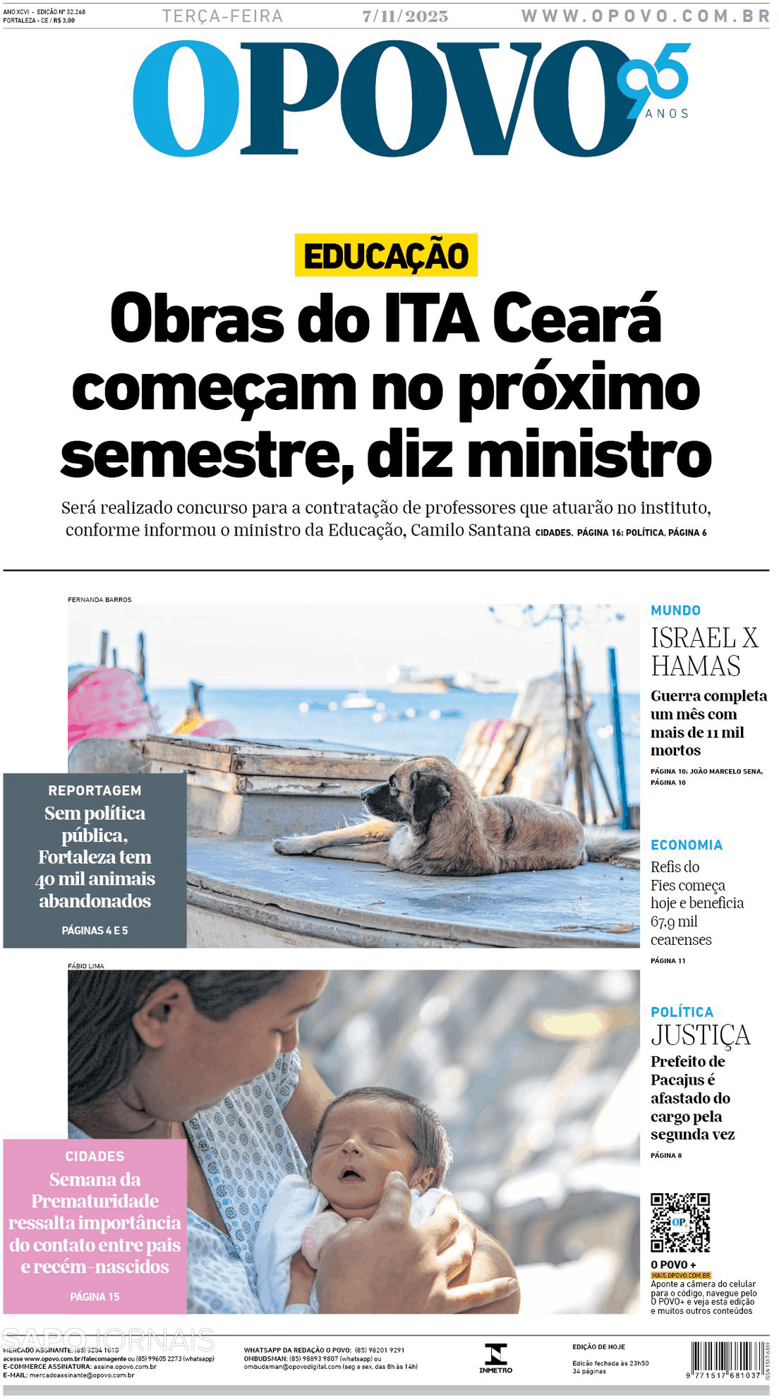 O Povo (7 nov 2023) - Jornais e Revistas - SAPO.pt - Última hora e notícias de hoje atualizadas ...