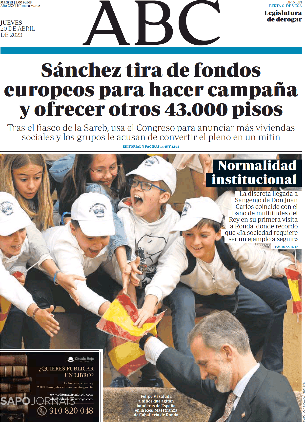 ABC (20 abr 2023) - Jornais e Revistas - SAPO.pt - Última hora e ...