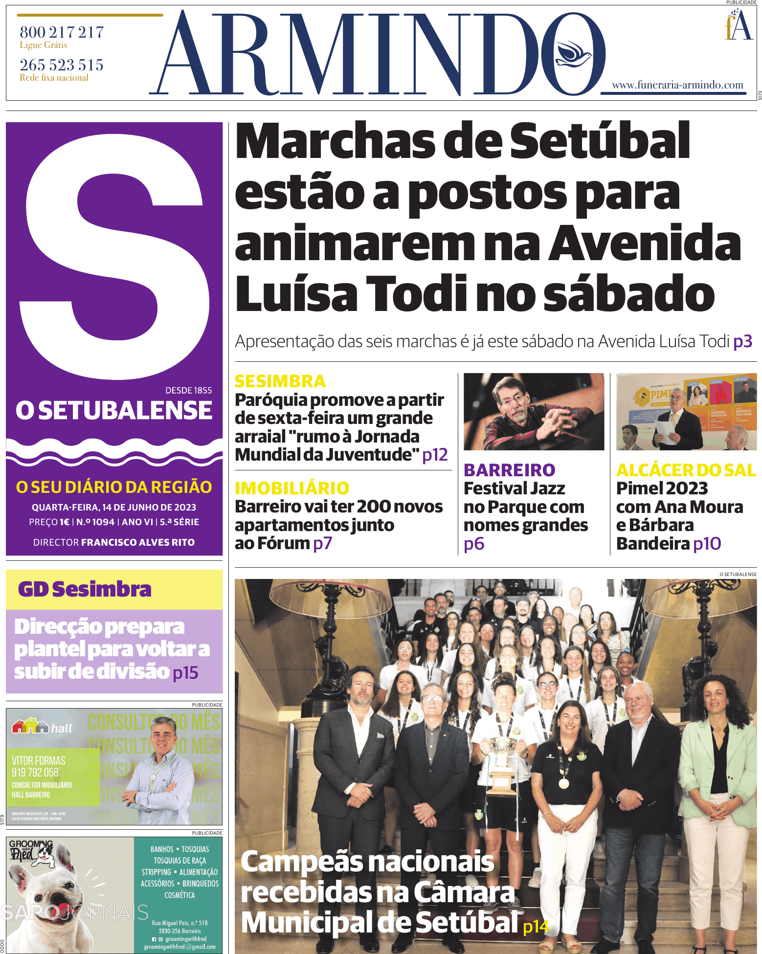 O Setubalense (14 jun 2023) - Jornais e Revistas - SAPO.pt - Última ...
