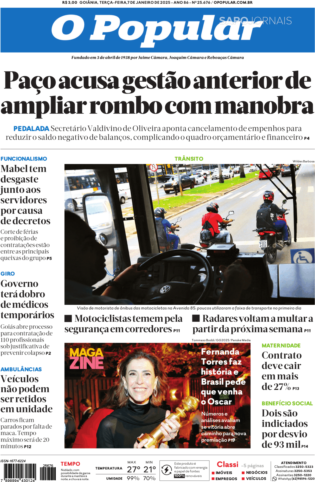 O Popular (7 jan 2025) - Jornais e Revistas - SAPO.pt - Última hora e ...