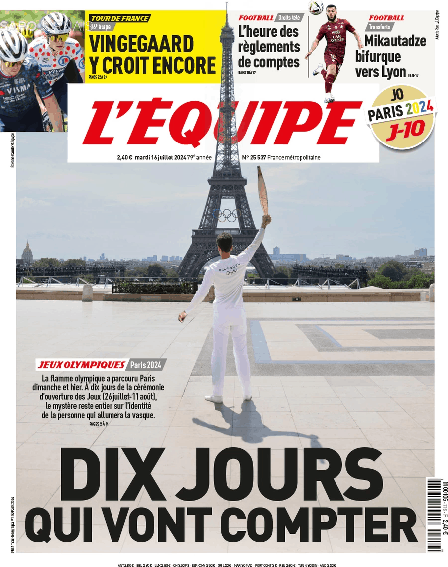L'Équipe (16 jul 2024) - Jornais e Revistas - SAPO.pt - Última hora e ...