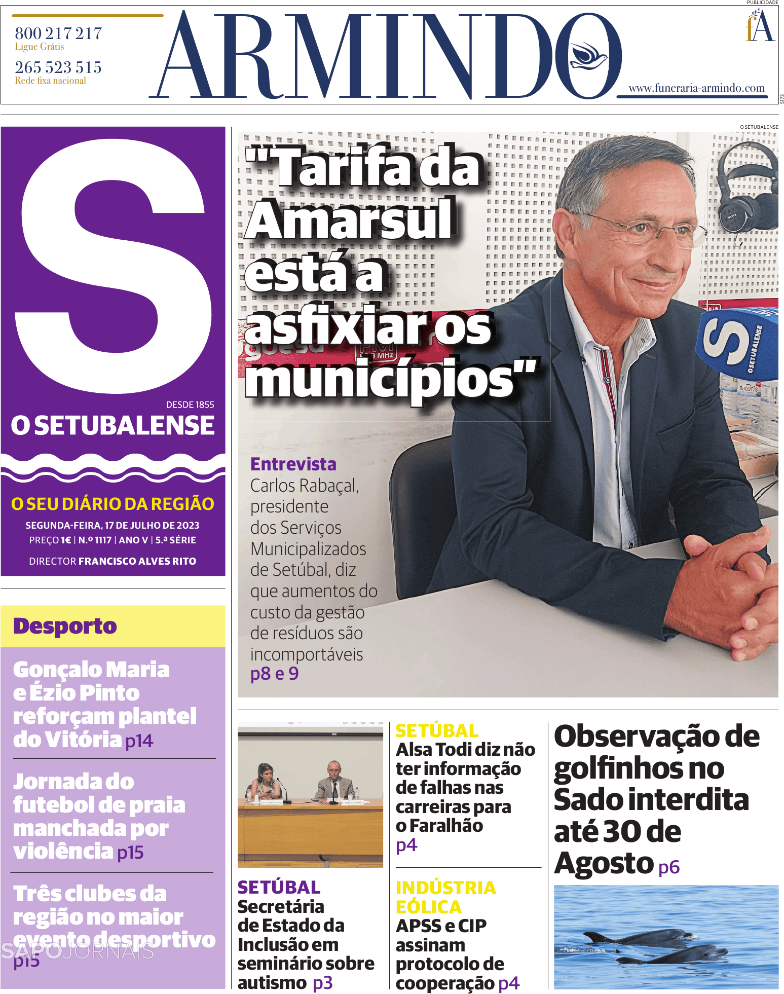 O Setubalense (17 jul 2023) - Jornais e Revistas - SAPO.pt - Última ...
