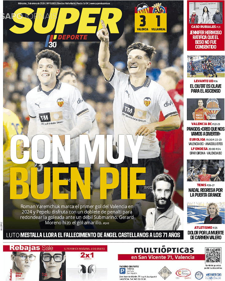 Super Deporte (3 jan 2024) - Jornais e Revistas - SAPO.pt - Última hora ...