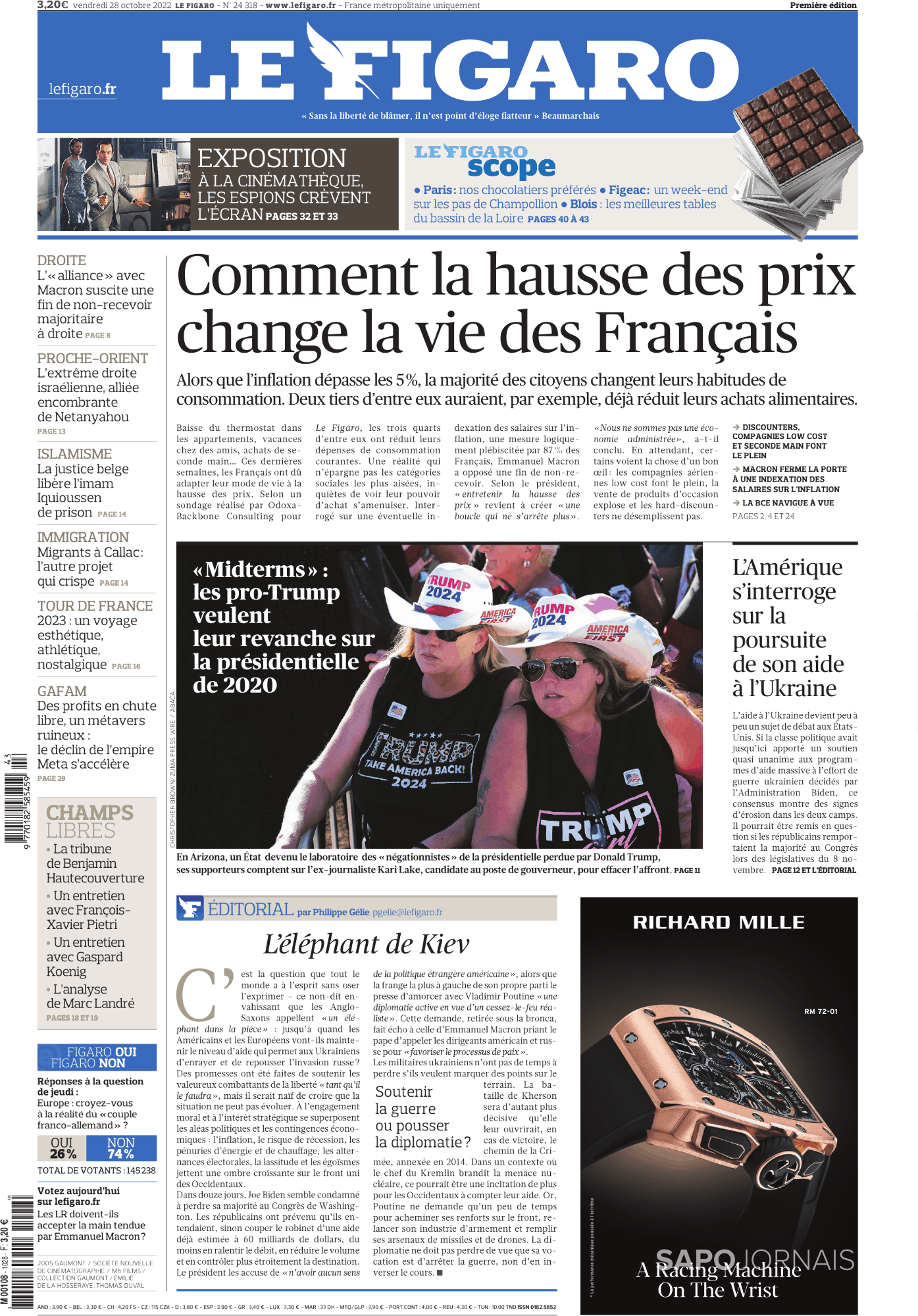 Le Figaro (28 out 2022) - Jornais e Revistas - SAPO.pt - Última hora e ...