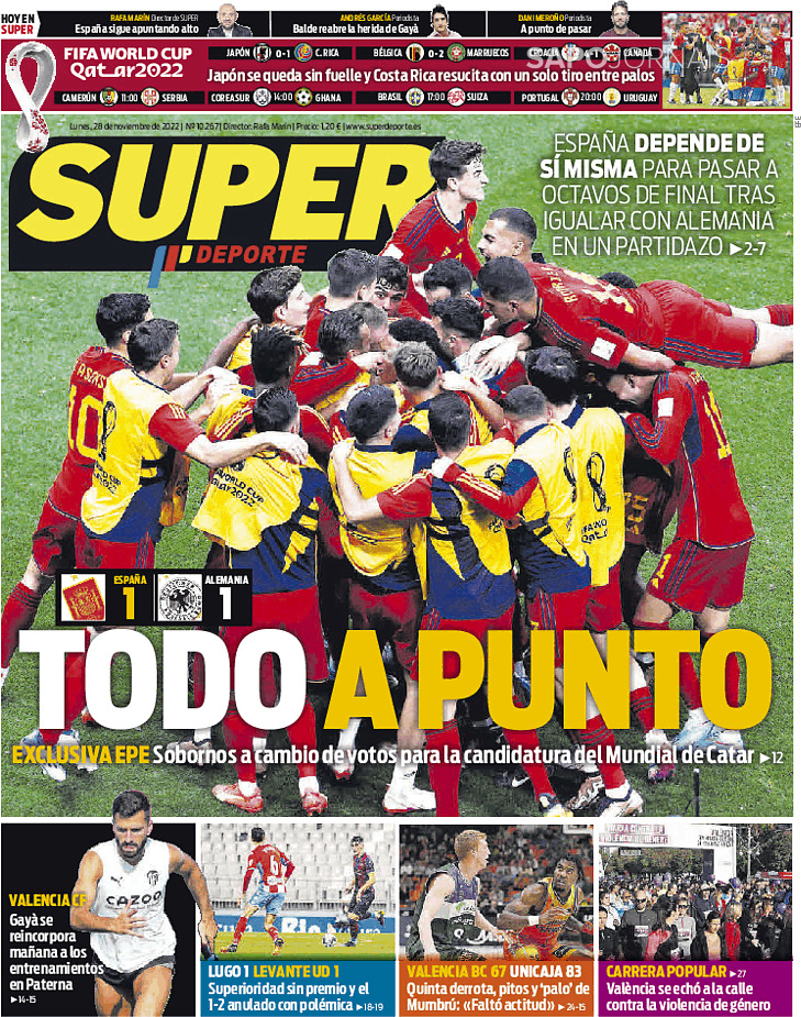 Super Deporte (28 nov 2022) - Jornais e Revistas - SAPO.pt - Última ...