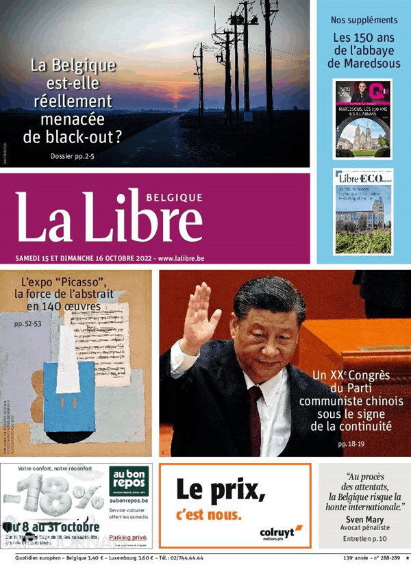 La Libre Belgique (15 out 2022) - Jornais e Revistas - SAPO.pt - Última ...