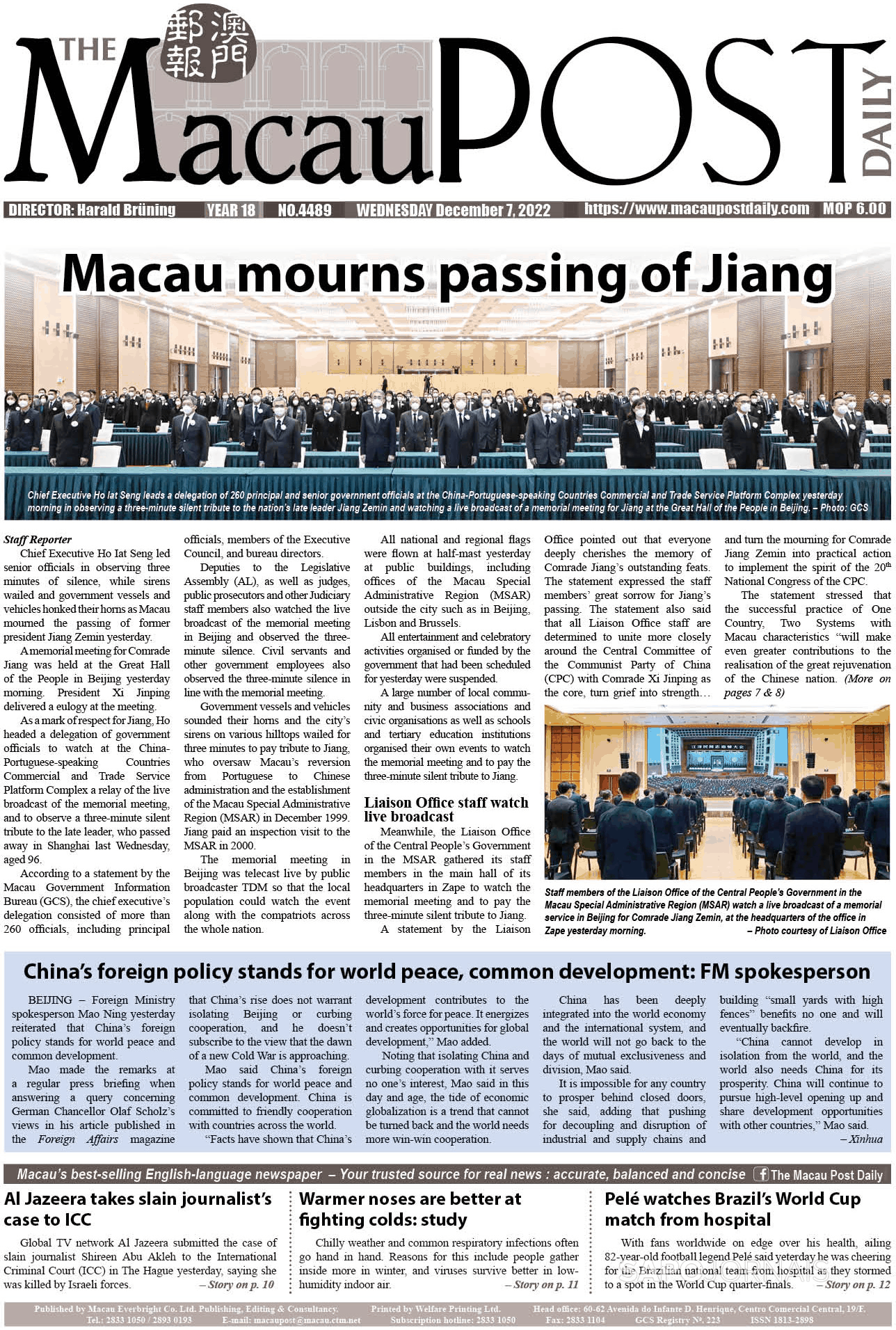 The Macau Post Daily (7 dez 2022) - Jornais e Revistas - SAPO.pt ...