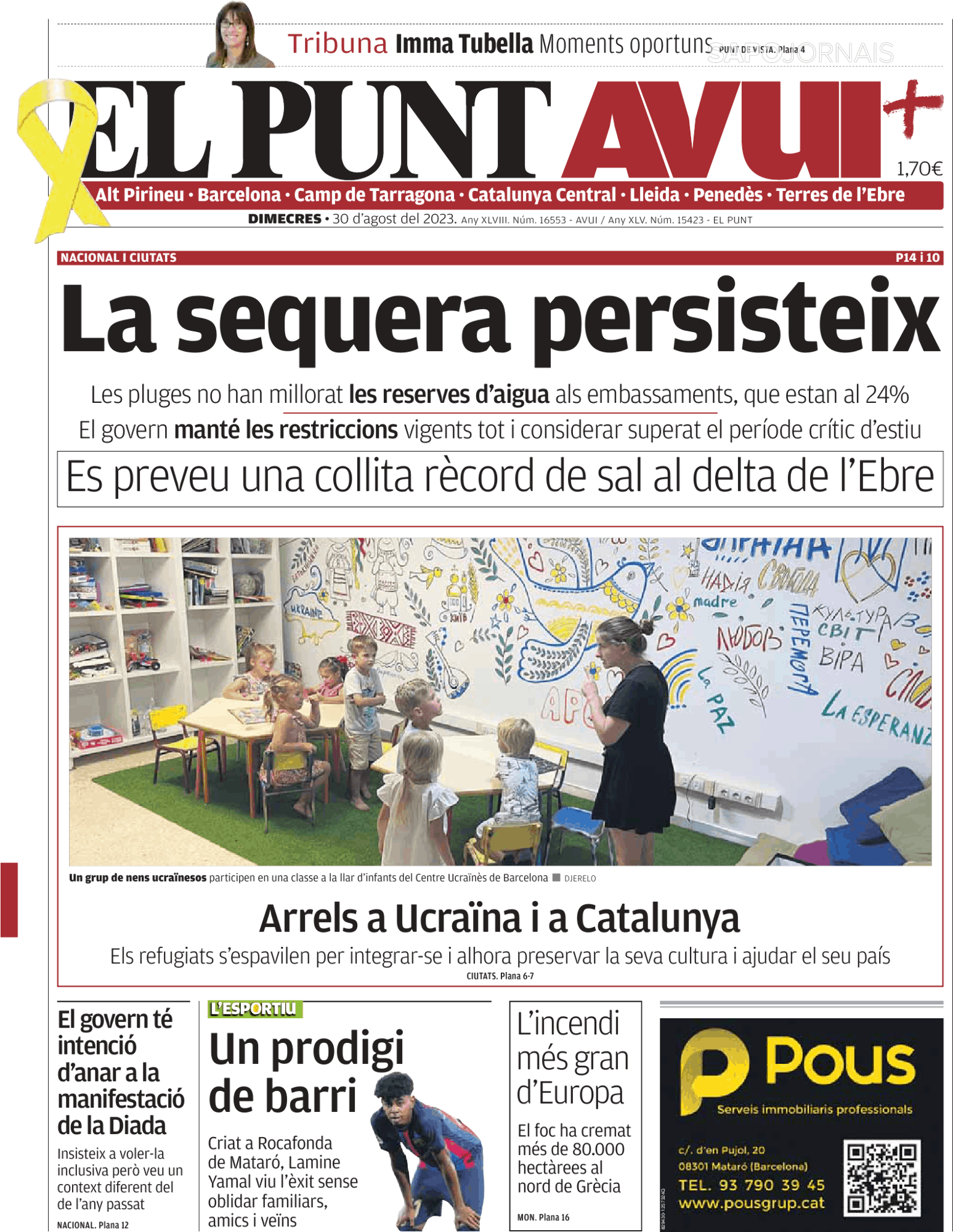 El Punt Avui | Nacional (30 ago 2023) - Jornais e Revistas - SAPO.pt ...