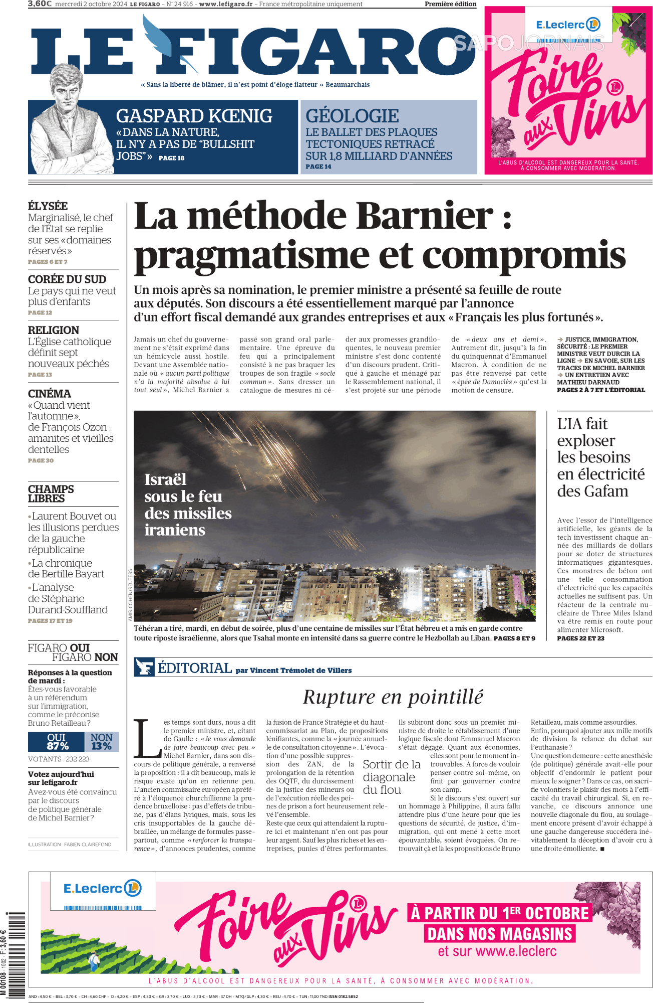 Le Figaro (2 out 2024) - Jornais e Revistas - SAPO.pt - Última hora e ...