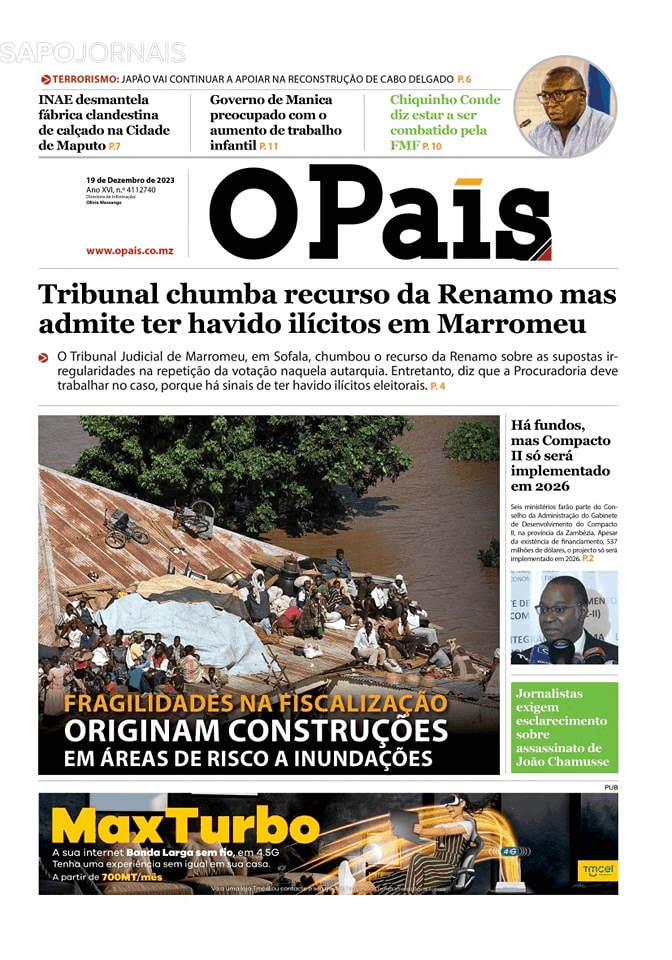 O País (19 dez 2023) - Jornais e Revistas - SAPO.pt - Última hora e ...